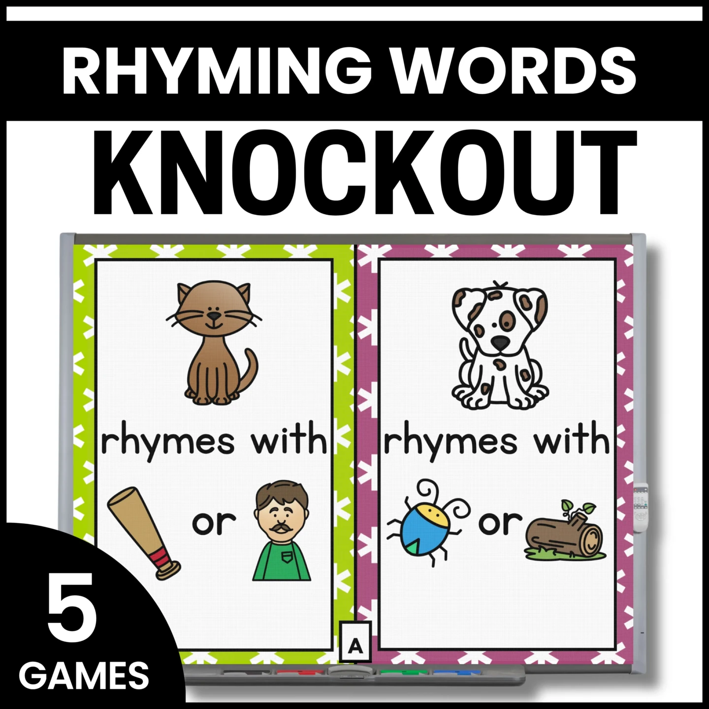 Rhyming Games - Rhyming Words Knockout - Erin Waters EDU