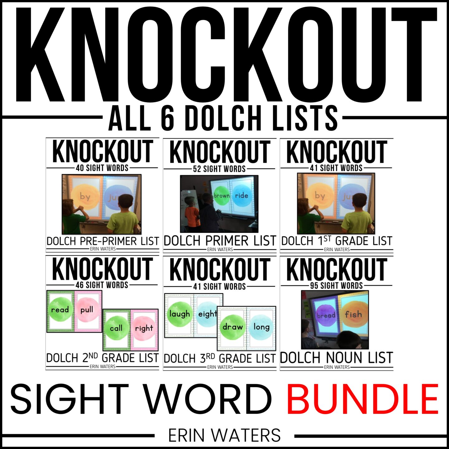 Sight Words - Sight Word Game - End of the Year Review - Erin Waters EDU