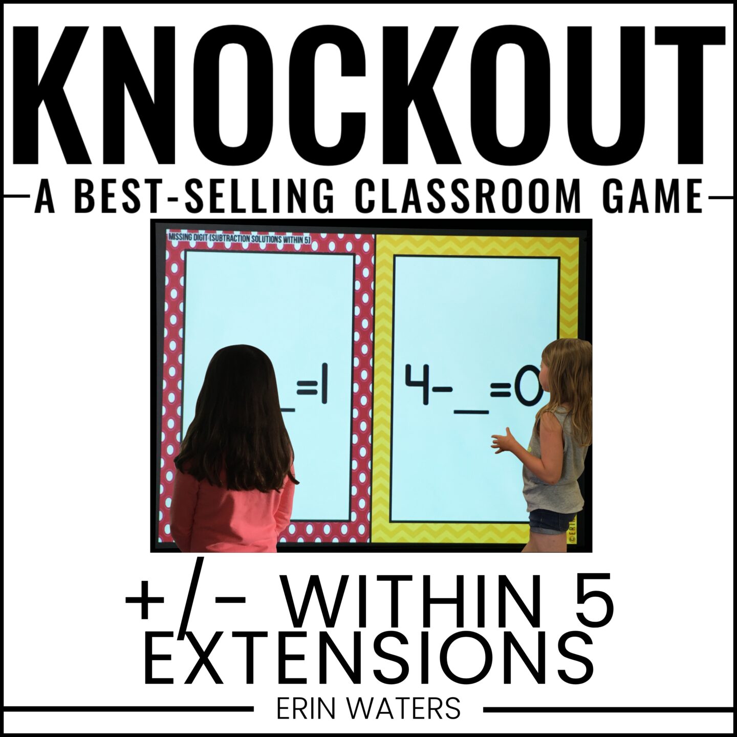 Addition Facts to 5 Math Game - Subtraction Facts to 5 Math Game ...
