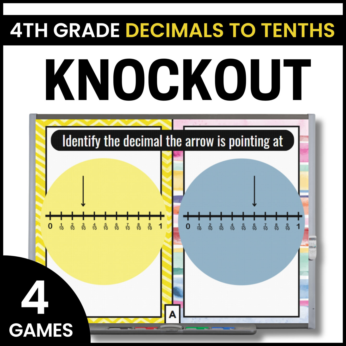 4th Grade Decimals to Tenths Games - Math Review Games - Digital Math ...