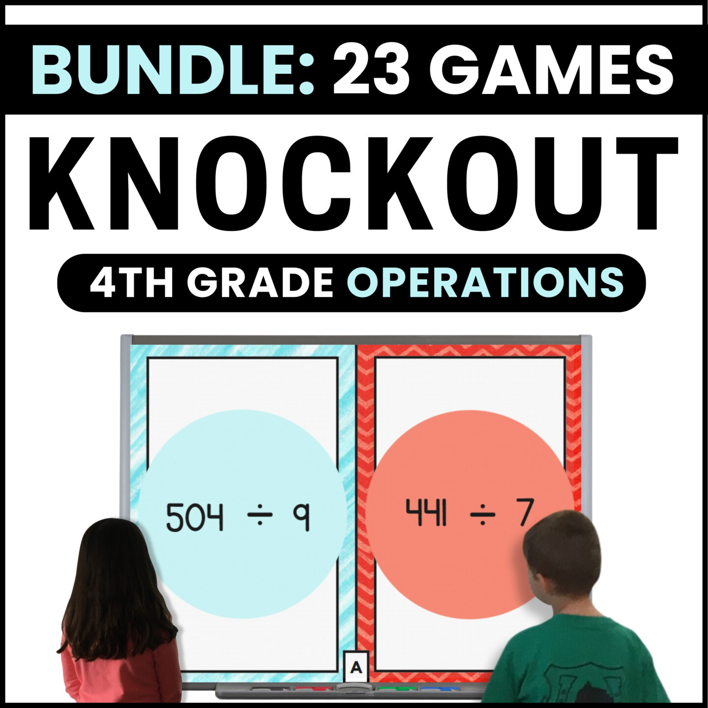 4th Grade Operations Math Games Bundle - 4th Grade Math Review Games ...