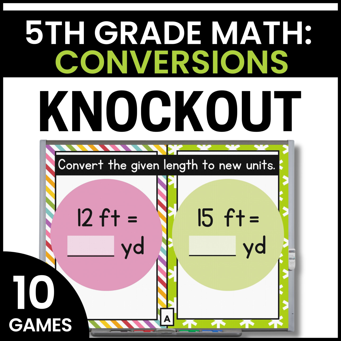 5th Grade Measurement Conversions Games - Customary and Metric ...