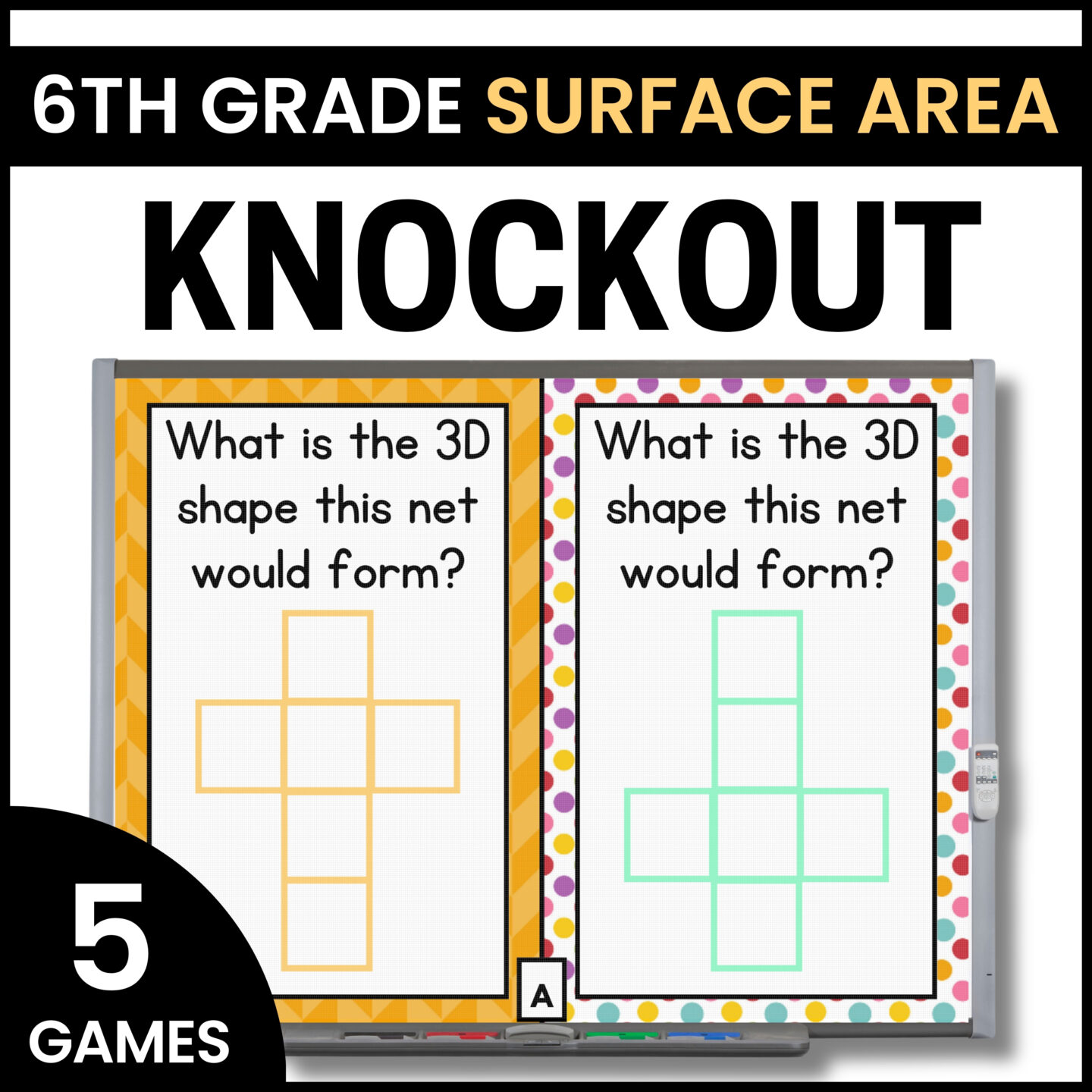 6th Grade Surface Area Games - Surface Area of Pyramids & Triangular ...