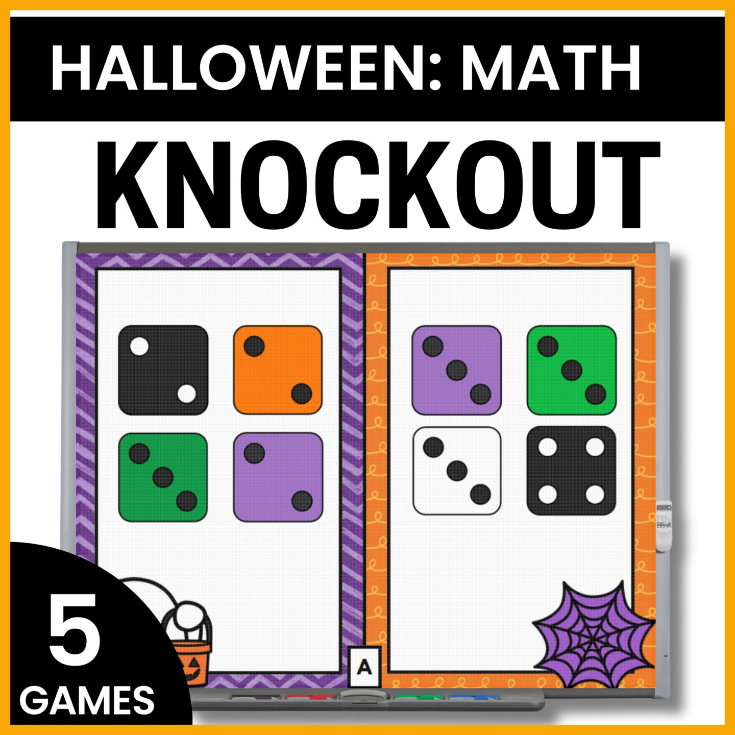 No Prep Halloween Math Games for K-1 - Ten Frames to 20 - Bar Graphs ...