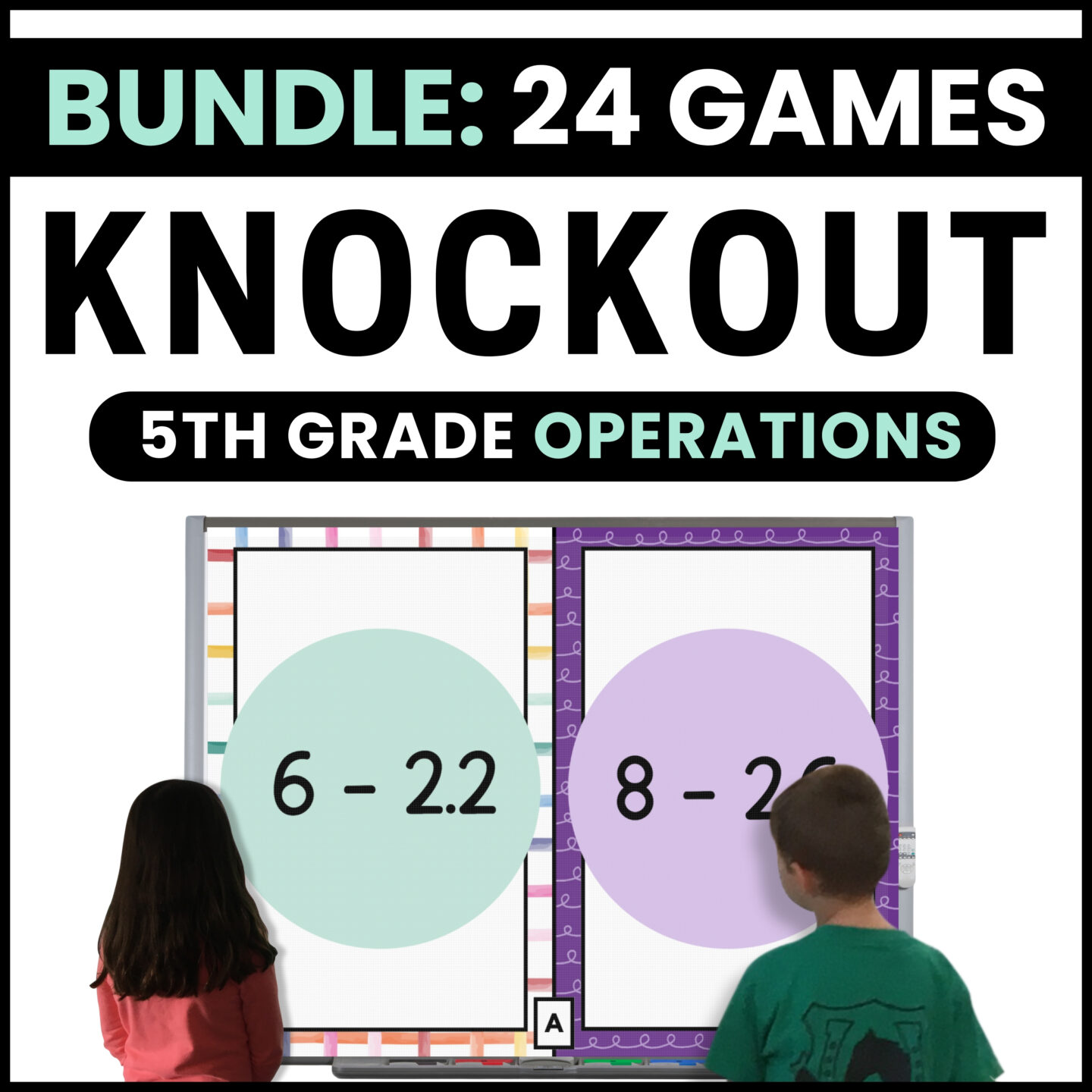 5th Grade Operations Games Bundle - 5th Grade Math Review Games - Erin ...