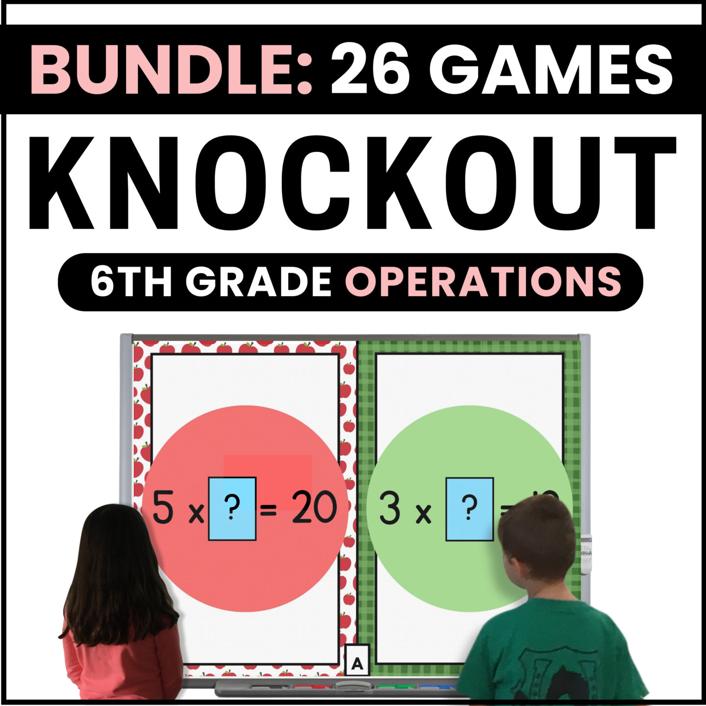 6th Grade Operations Math Games Bundle: Whole Number, Fractions ...