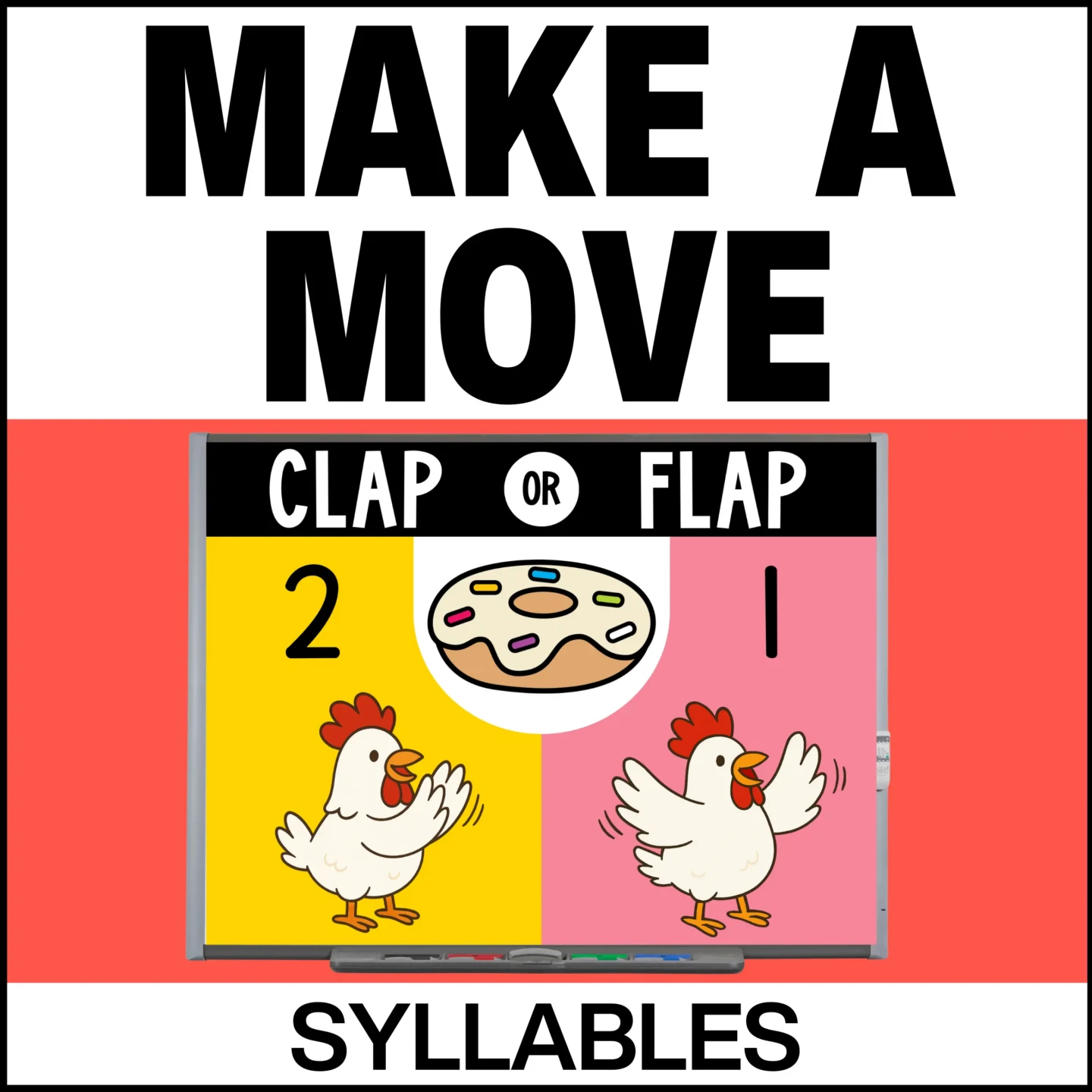 No Prep Syllable Games - Counting Syllables - Syllable Practice ...